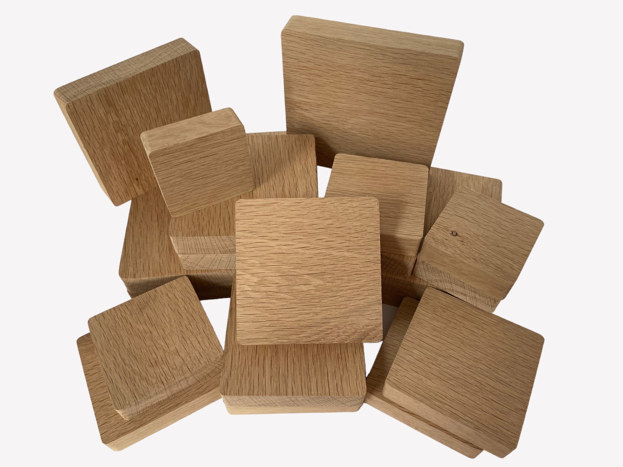 Oak Blanks, solid oak square blocks, for crafting and DIY projects ...