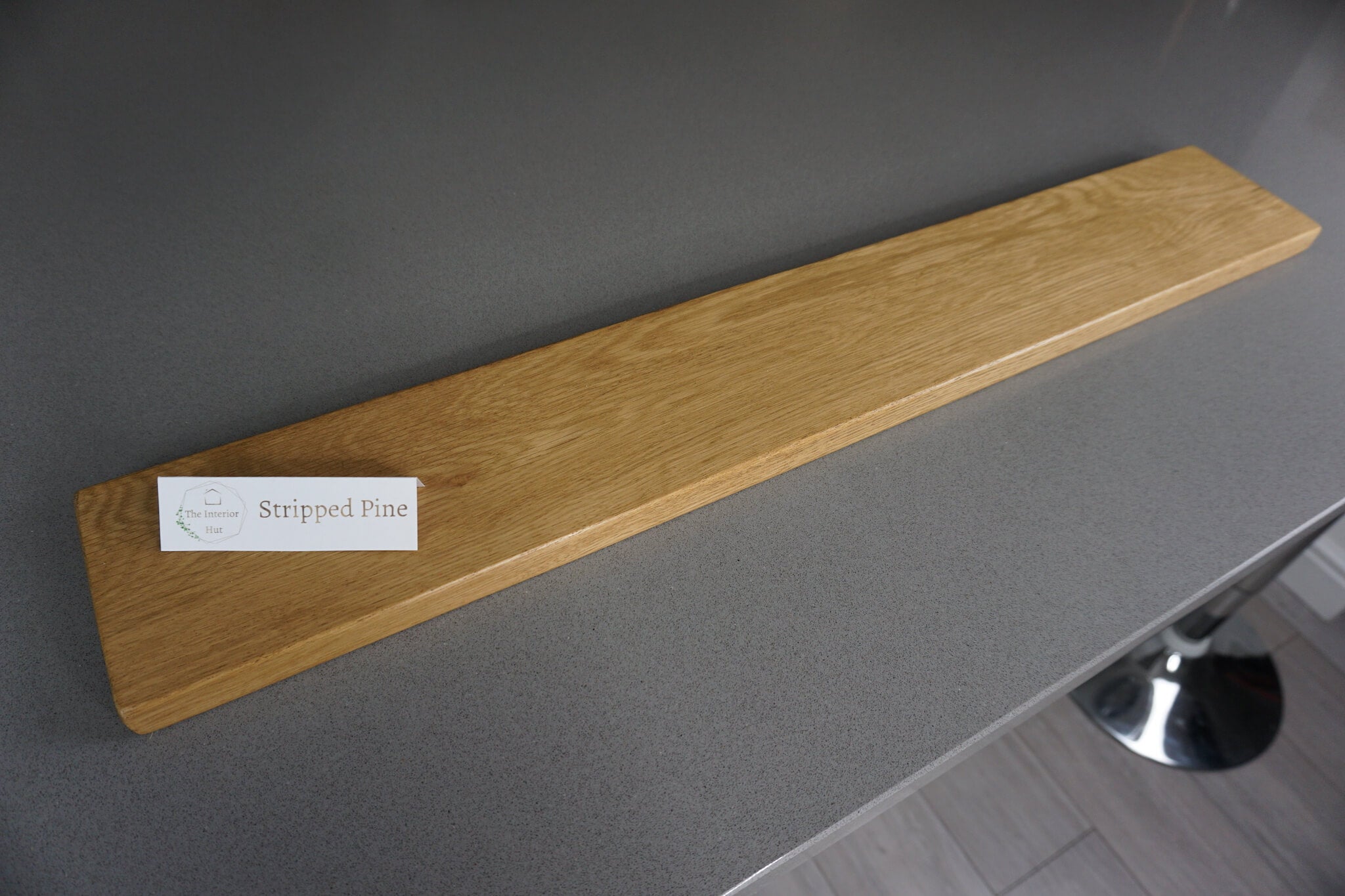 Slim Oak Floating Shelf In a Depth Of 15cm. 2.2cm Thick solid Oak – The ...