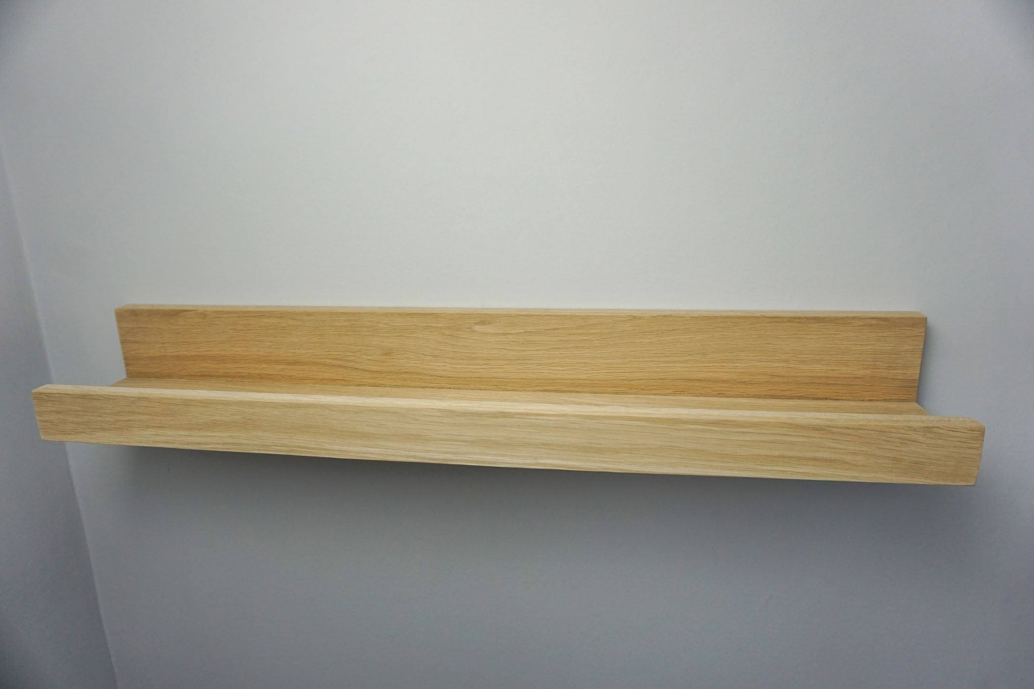 Oak Picture Ledge Shelf | Handmade In The UK | Quality Wax Finish – The ...